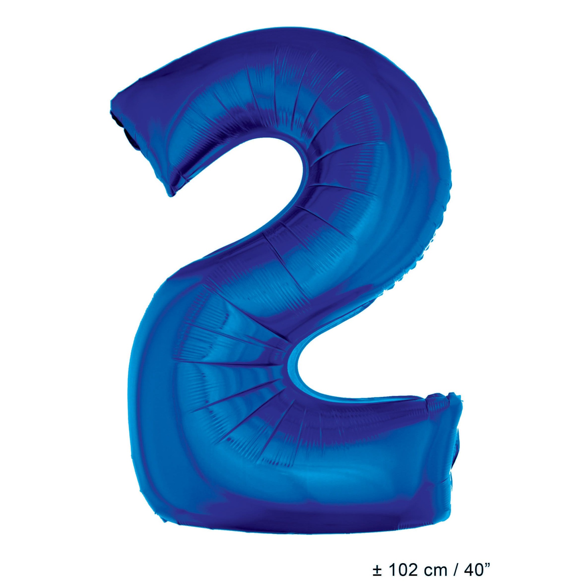 Balloon-Foil-Number 2-40"-Blue - Walmart.com