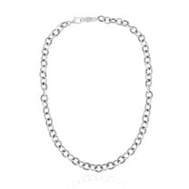 Sterling Silver Oval Link Chain Necklace, 17 or 20 Inches - Walmart.com