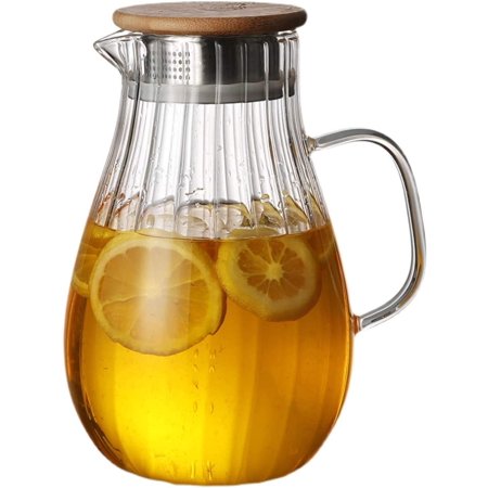 Water Carafe Glass Pitcher Withstand High Temperature High Borosilicate ...