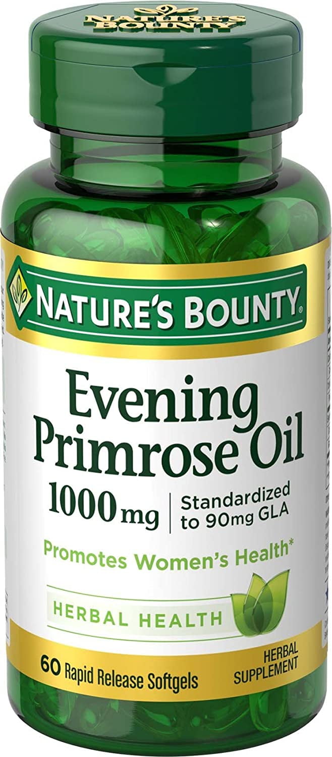 Nature's Bounty Evening Primrose Oil, Herbal Supplement,1000 Mg, Rapid ...