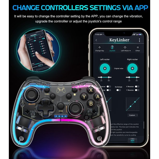 Buy BEBONCOOL Wireless Nintendo Switch Controller for Switch/Switch Lite/OLED, Switch Pro ...