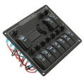 1x switch panel 10 gear rocker switch panel 12V 20A DC; 24 A direct ...
