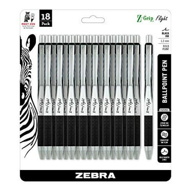 Zebra F-402 Ballpoint Pen Retractable 0.7 mm Black Ink Stainless Steel ...