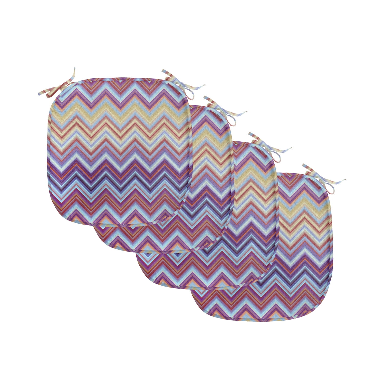 Chevron Chair Seating Cushion Set of 4, Chevron from Small Strikes ...
