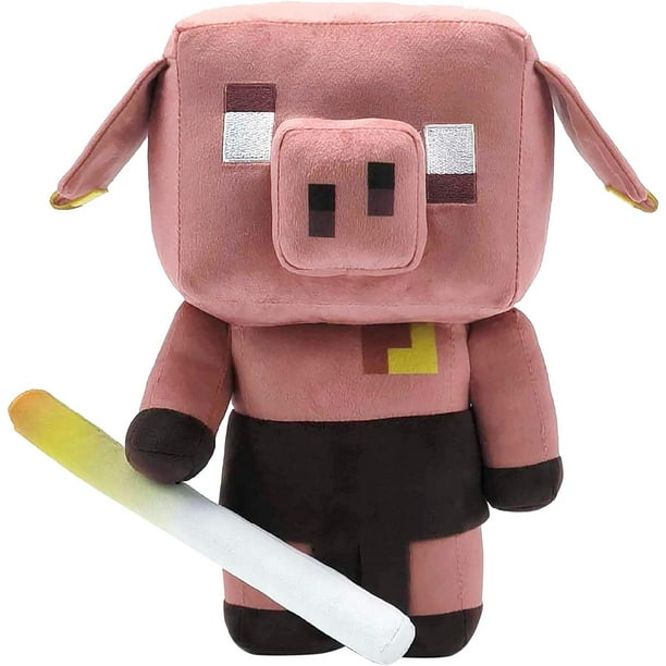 Peluche de cerdo Minecraft Blaze Runt con sonido y sable que brilla en ...