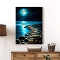 Diamond Art Painting Kit Night Sky Theme 30x15.7 in Canvas With Acrylic ...