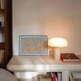 Affixzi Fun and Games Typography Print, Light Blue Orange Modern Wall ...