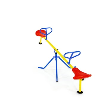 Outdoor Red and Blue Metal Rotating Seesaw - Walmart.com