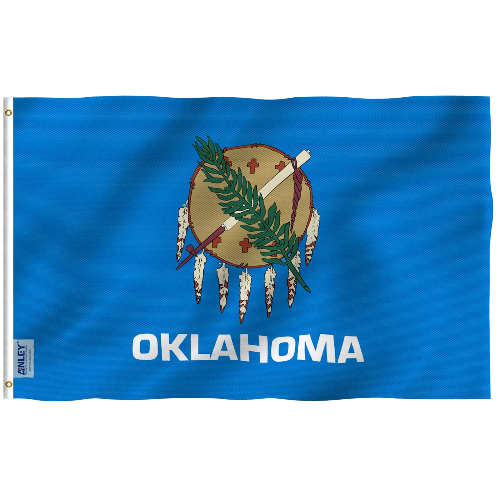 Anley 3x5 Foot Oklahoma State Flag - Oklahoma OK Flags Polyester ...