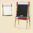 Qaba Easel for Kids, 3 in 1 Kids Art Easel with Paper Roll, Whiteboard, Chalkboard, Double Sided ...