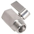 316 Stainless Steel Mini Ball Valve 1 2 Inch Female X Male Npt Thread
