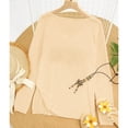 Bbyeadc Tunic Top for Women Beach Cover Ups Letter Long Sleeve V Neck ...