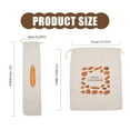 4pcs Natural Fiber Bread Preservation Set Drawstring Closure Designs ...