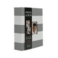 New View Gifts Grey Stripe Photo Album with Framed Front, Holds 208 ...