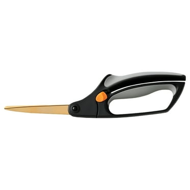 Fiskars Titanium Easy Action Scissors, Spring Action, 10in L, Orange ...