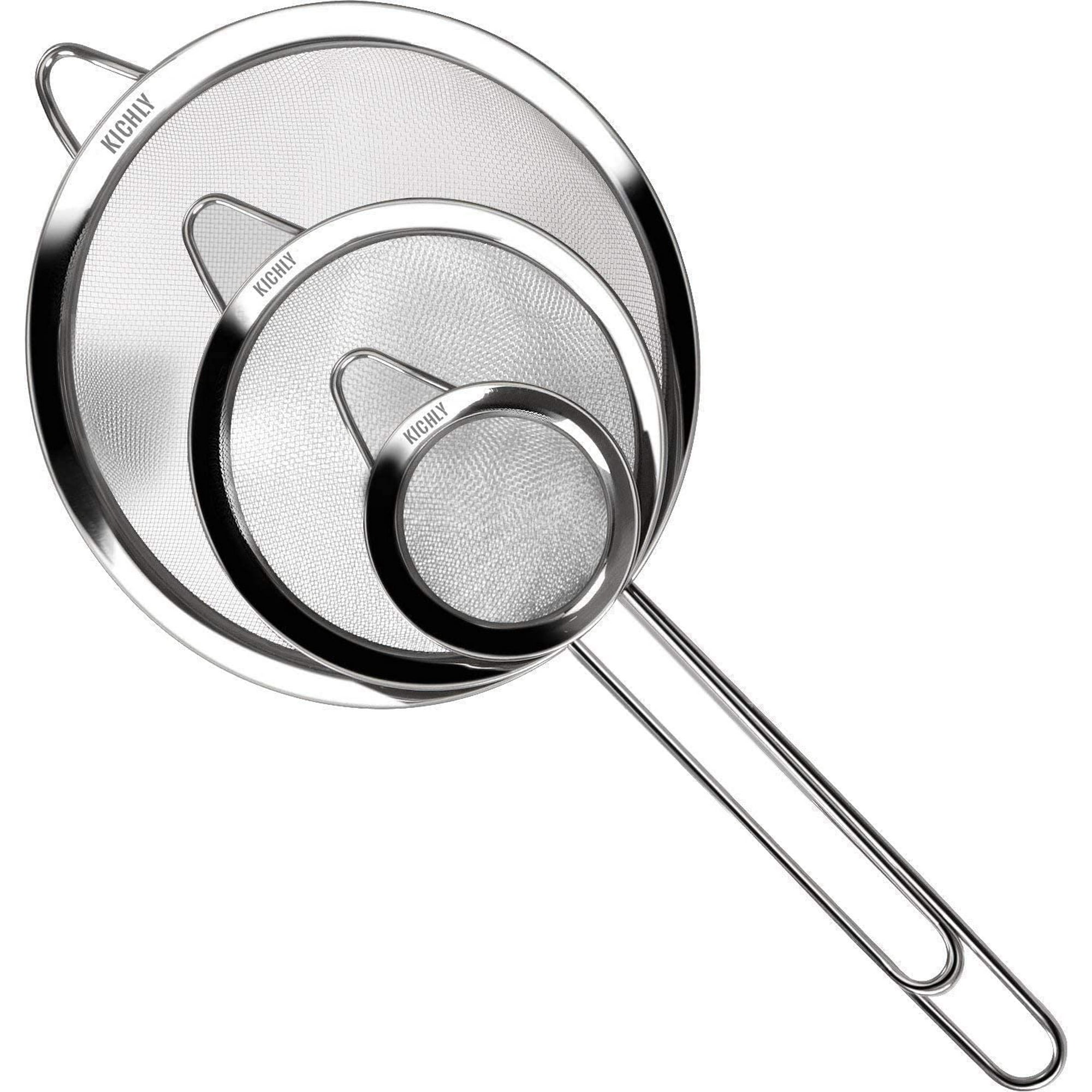 Click here for Hesignd Set Of 3 Stainless Steel Mesh Strainer Col... prices