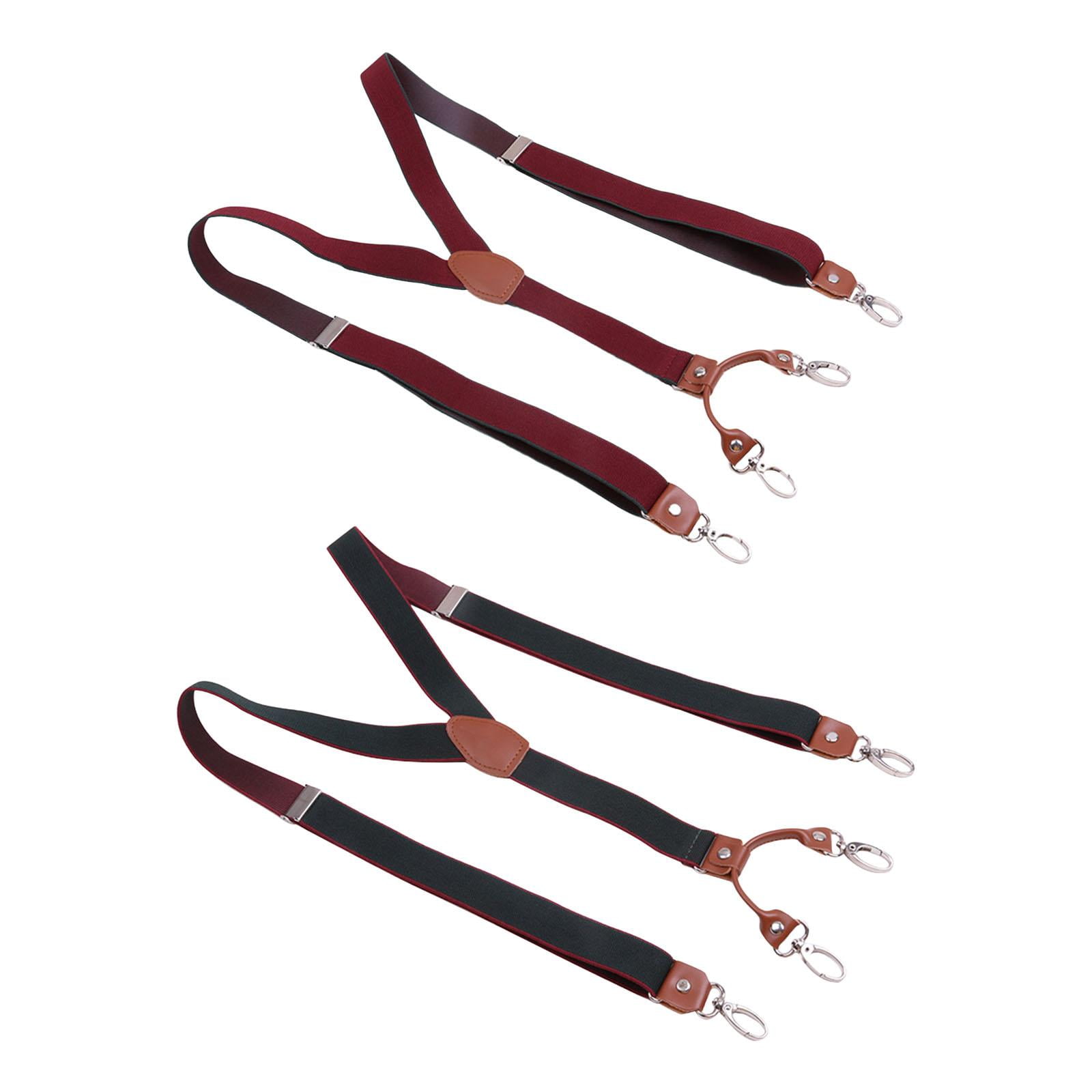 Click here for Yinanstore 2x Mens Suspenders Heavy Duty Elastic S... prices