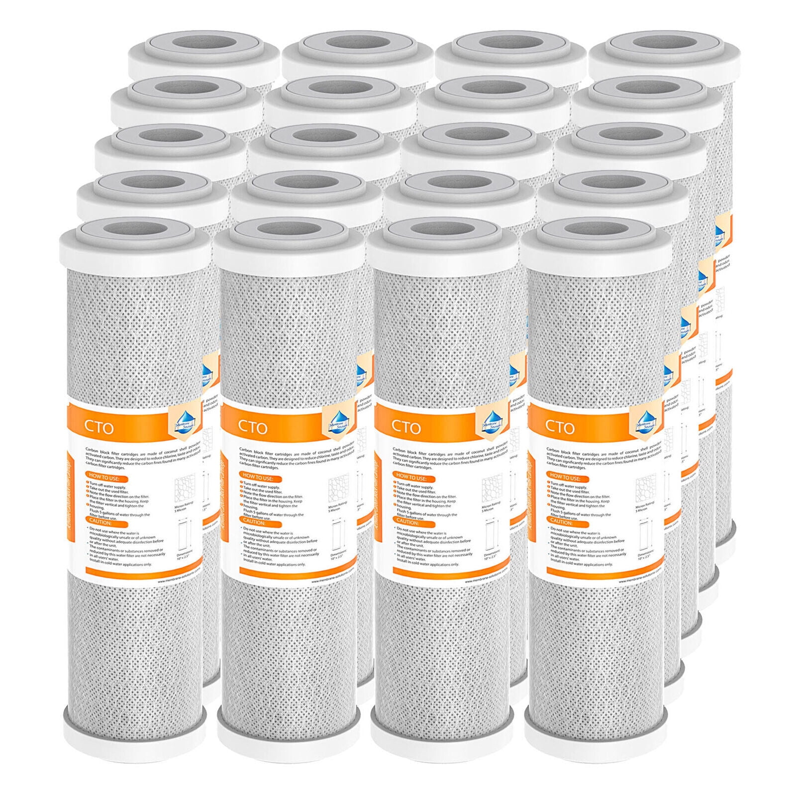 Coconut Shell CTO, Membrane Solutions Carbon Block Drinking Water ...