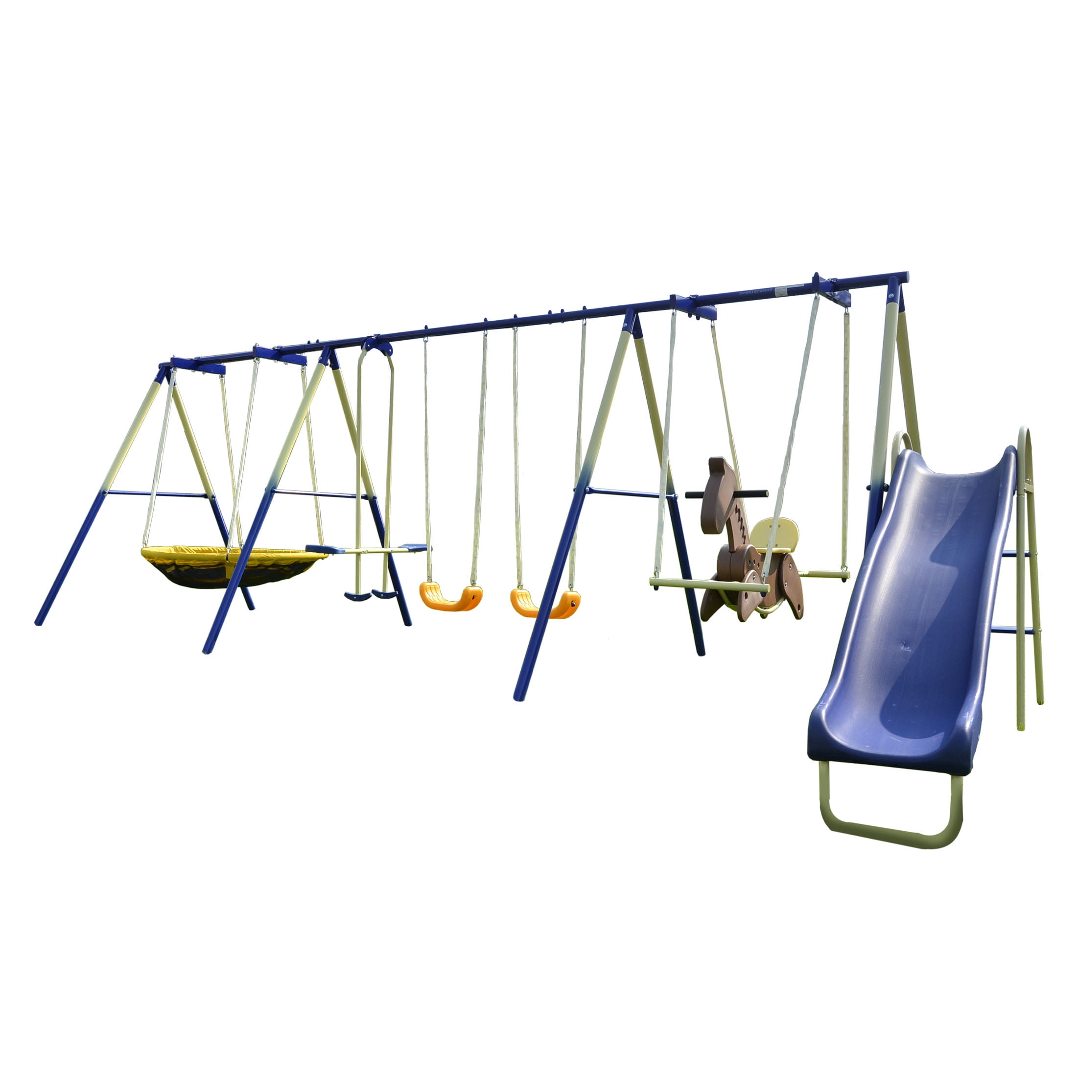 Sportspower Outdoor Super 8 Fun Metal Swing Set with Nepal | Ubuy