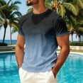 Dwellite Men's Swim Shirts, Sun Short Sleeve Crew Neck Tops, Quick Dry ...