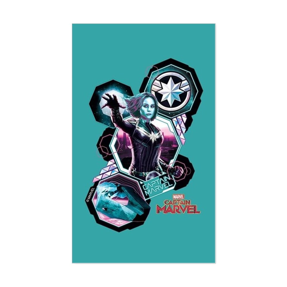 CafePress - Captain Marvel Sticker - Rectangle Bumper Sticker Car Decal ...