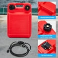 Marine Fuel Tank, 6-Gallon Outboard Marine Portable Fuel Tank with Fuel ...