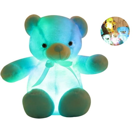 LED Light Up Stuffed Animal Teddy Bear Plush Sleep Toy LED Glow Stuffed ...