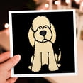 3drose, Funny Cute Cream or Apricot Labradoodle Puppy Dog Cartoon, 6 ...