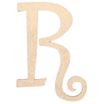 Krafty Supply - 3" Tall MDF Letter R | 1/8" MDF |Curlz|Wooden Letter ...