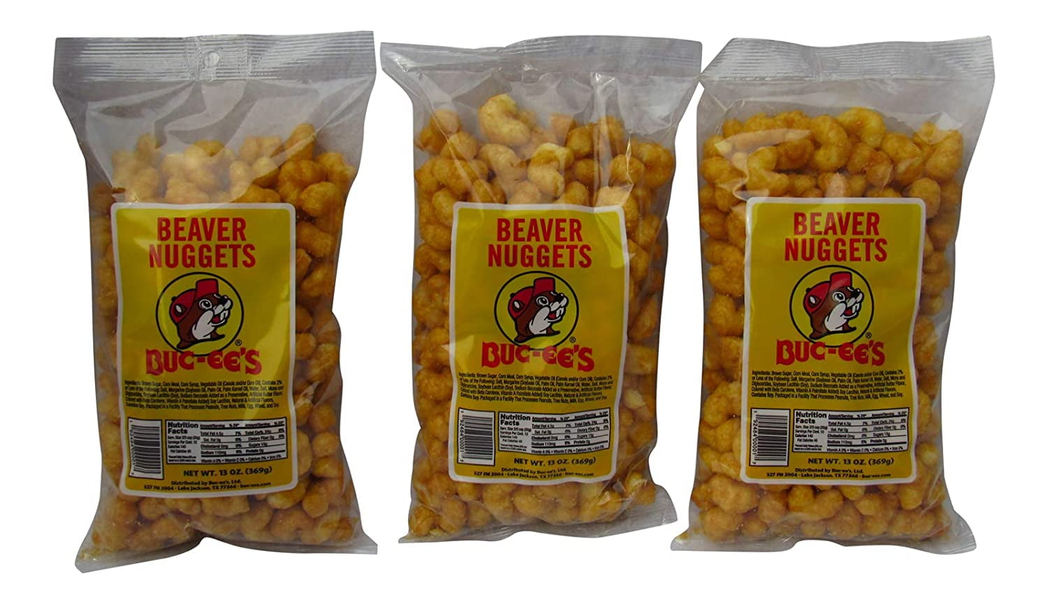 Buc-ees Famous Beaver Nuggets Sweet Corn Puff Snacks, 13 Ounces (Pack ...