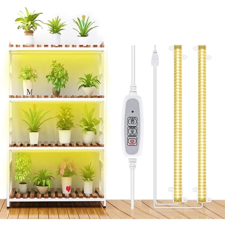LED Grow Light Strips Indoor Plants Full Spectrum with Auto ON & Off ...