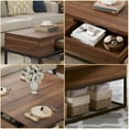 Lift Top Coffee Table, 42" 3 in 1 Multi-Function Coffee Table with ...