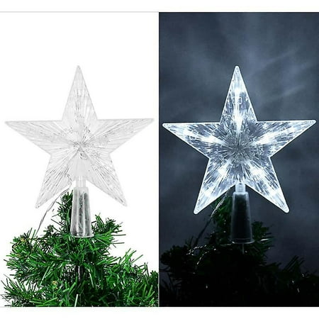 24/18cm Light Glowing Star Tree Topper Decor Led Ornament Christmas ...