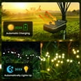 Solar Powered Yard Decorative Firefly Lights, 4 Pack 12 LED Outside ...