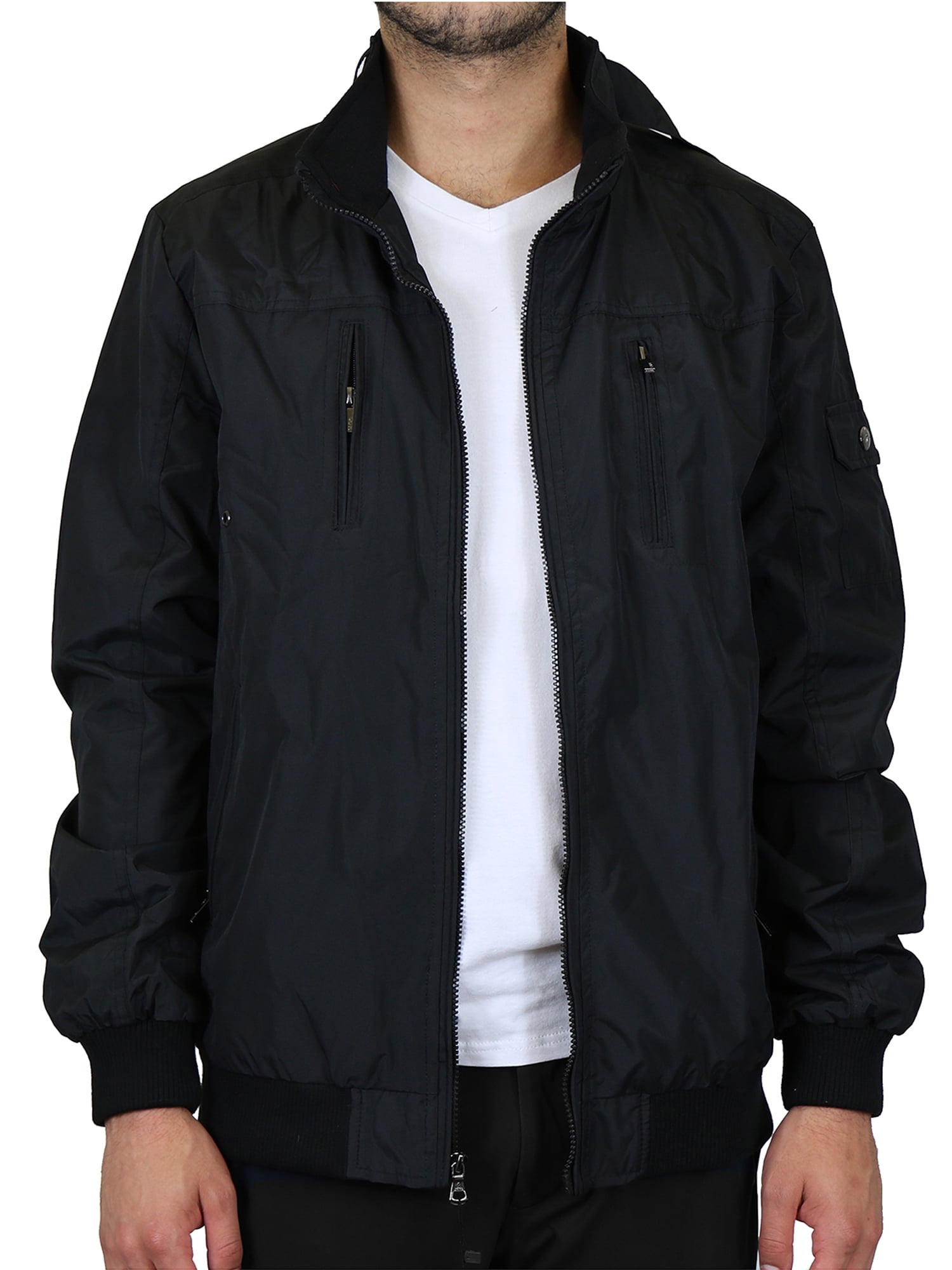 GBH Mens Lightweight Flight Moto Bomber Jackets - Walmart.com