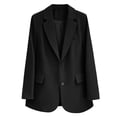 BiZtdJrK Blazers for Women Business Casual Long Sleeve Lapel Open Front ...