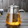 Tineasur Loose Leaf Tea Steeper Pot Transparent 1Pack Borosilicate with ...