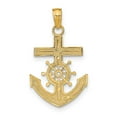Finest Gold 14K Yellow Gold Mariners Cross Pendant - Walmart.com