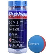 Python Blue Racquetballs (Value Pack - 12 Ball Jug/Standard Color w ...