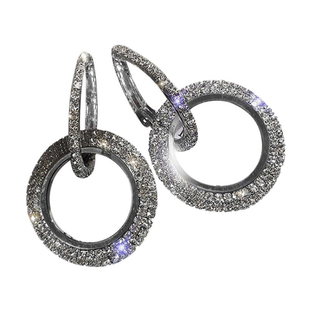Click here for Riforla New Fashion Round Diamond Earrings Women S... prices