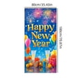 Euaioeiu Christmas Door Curtain Decorations 2026 Year Party Backdrop ...