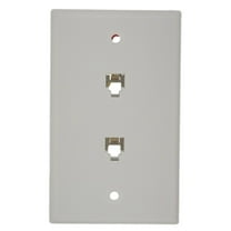 Ivory DUPLEX Phone Jack LARGE Midway Wall Plate Telephone 40588-I ...