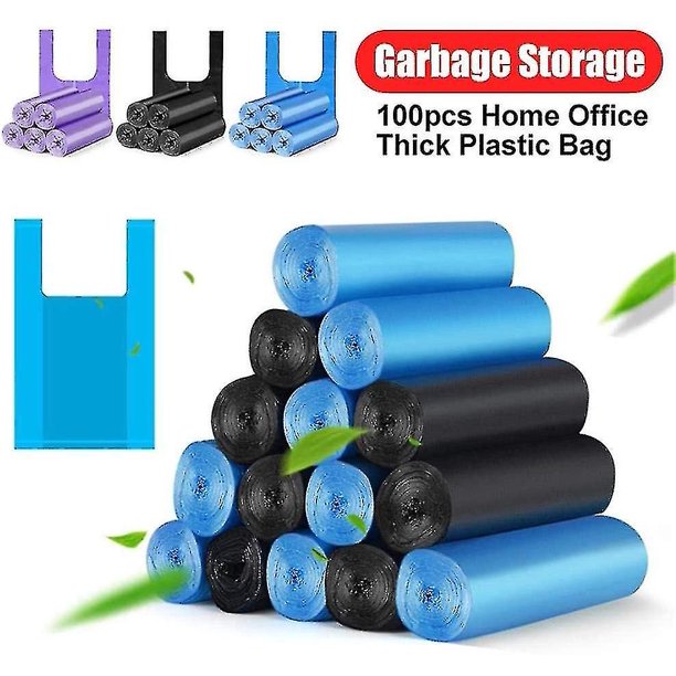 5 Rolls 100pcs Garbage Bag Closure Garbage Bag Odorless Universal ...