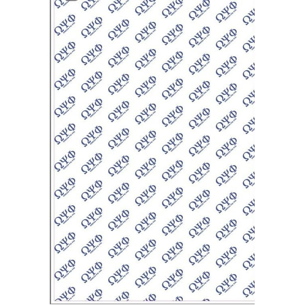 Omega Psi Phi Gift Tissue Paper, 10 XL Sheets (Tissue Paper Only ...