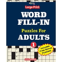 Jaja Media, Large Print Word Fill-In Book for Adults, Vol.3 - Walmart.com