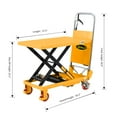 APOLLOLIFT 330lb Hydraulic Scissor Lift Table, 29" Lifted, 25 Foot ...