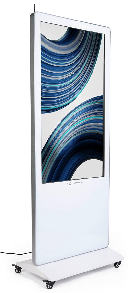 Displays2go 55" Touch Screen Floor Stand with Wheels, Android OS ...
