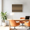 Aztec Tribal Stripe Canvas Print Wall Art, Ethnic Chevrons Zigzags ...