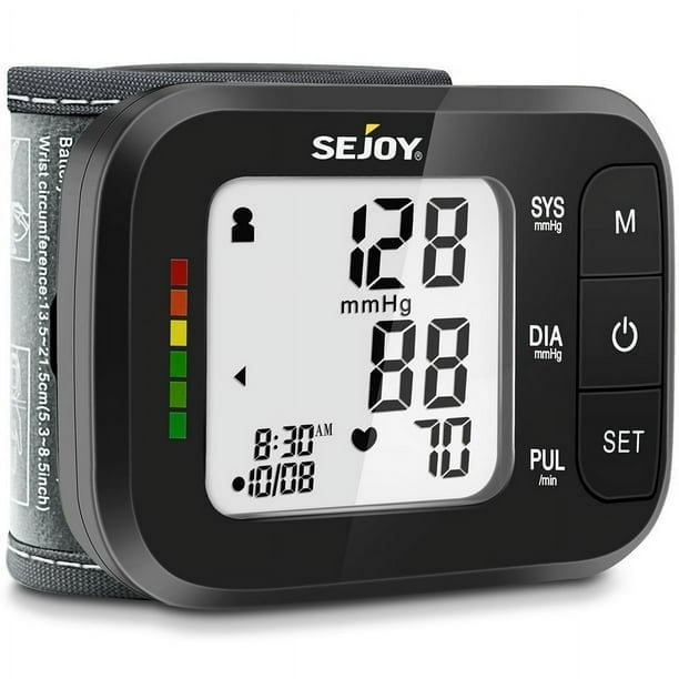 Sejoy Wrist Blood Pressure Monitor, Automatic Wrist Bp Machine with ...