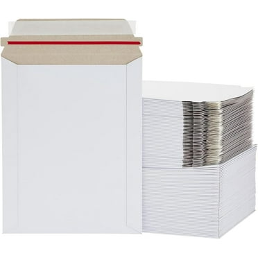 White Rigid Mailers 14 7/8 x 11 7/8 Inches. Pack of 200 Photo Mailer ...